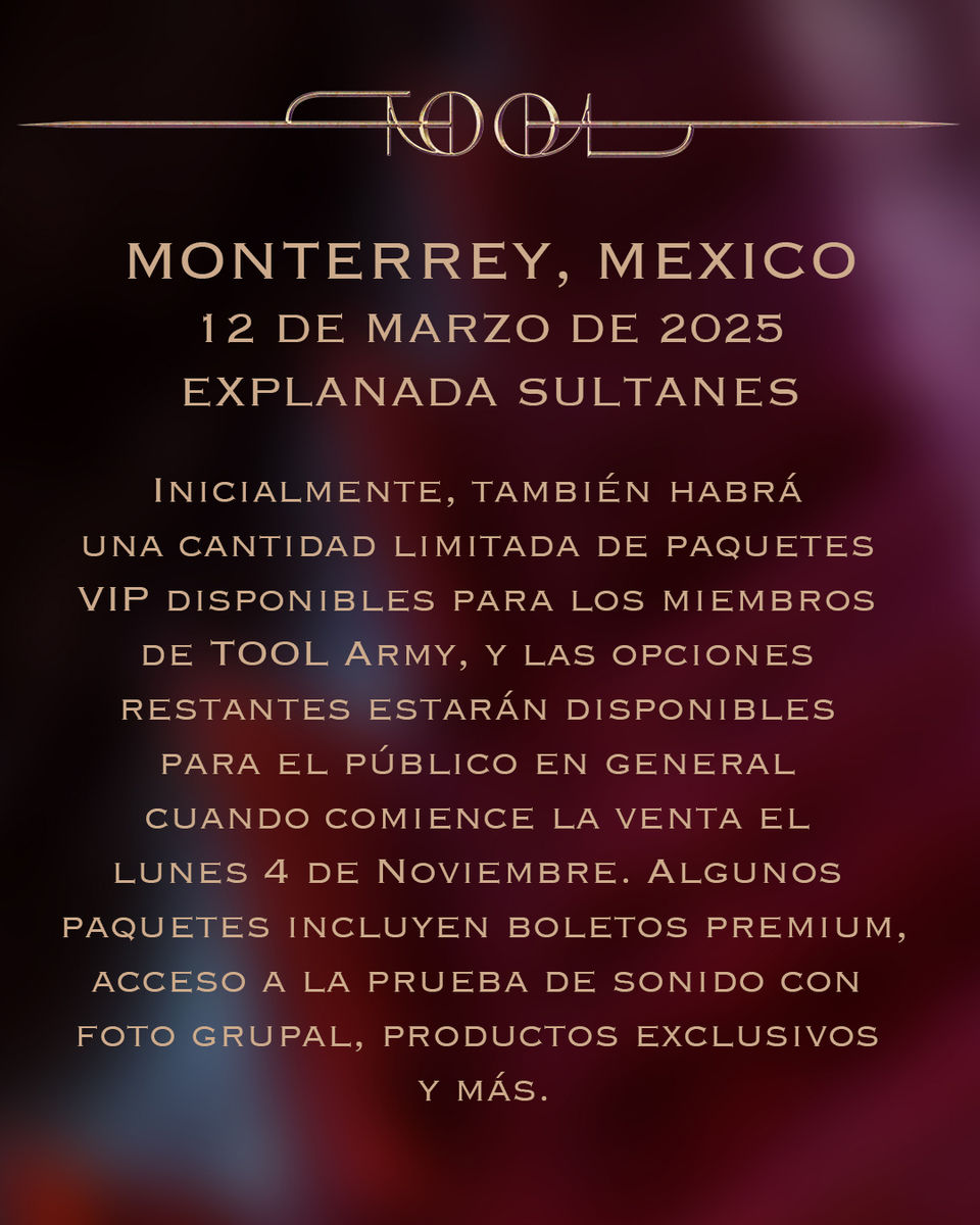 TOOL IN MONTERREY, MX - MARCH 12, 2025